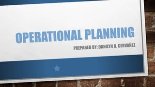 Operational-planning | PPTX