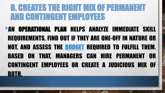 Operational-planning | PPTX | Human Resources | Business