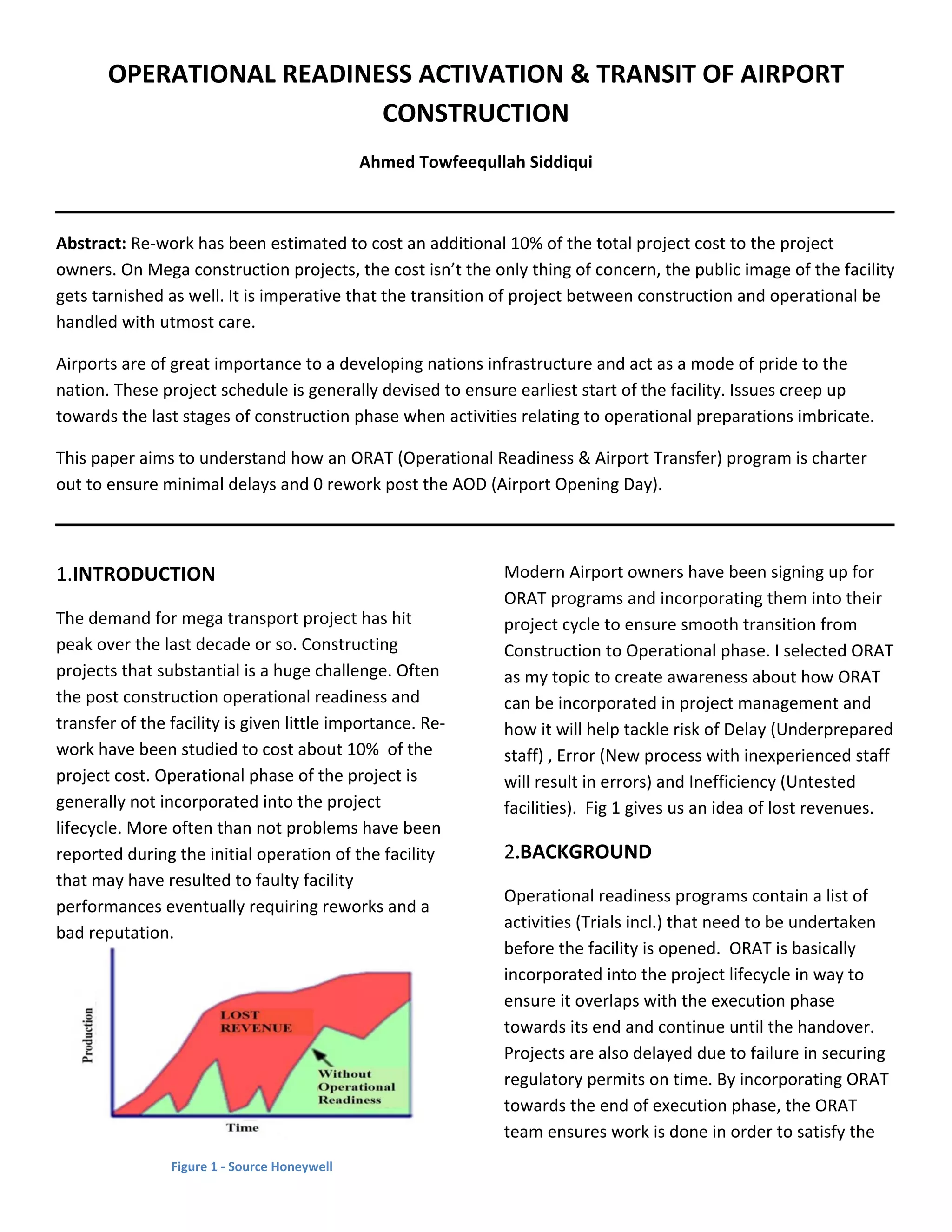 Operational Readiness Activation & Transit of Airport Construction | PDF