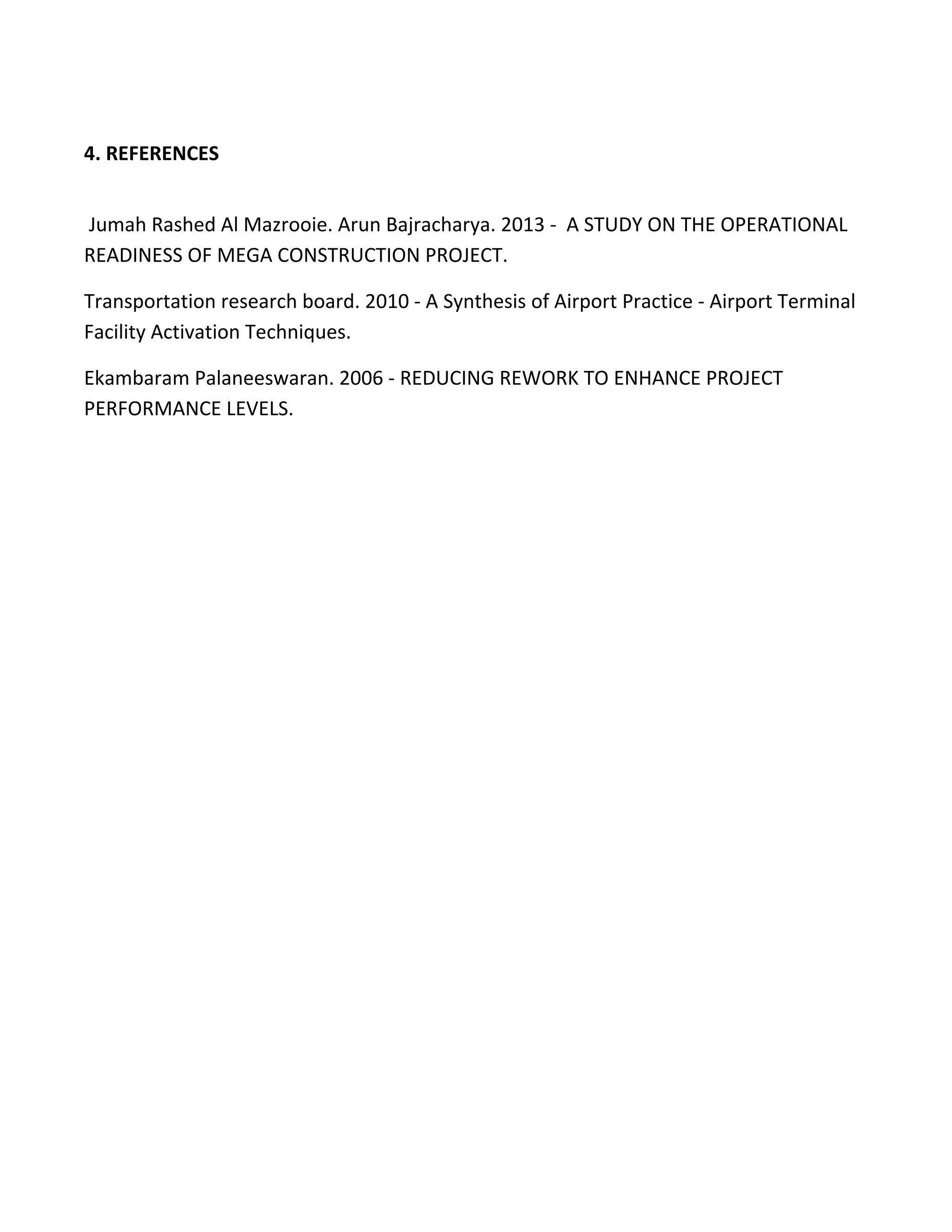 Operational Readiness Activation & Transit of Airport Construction | PDF