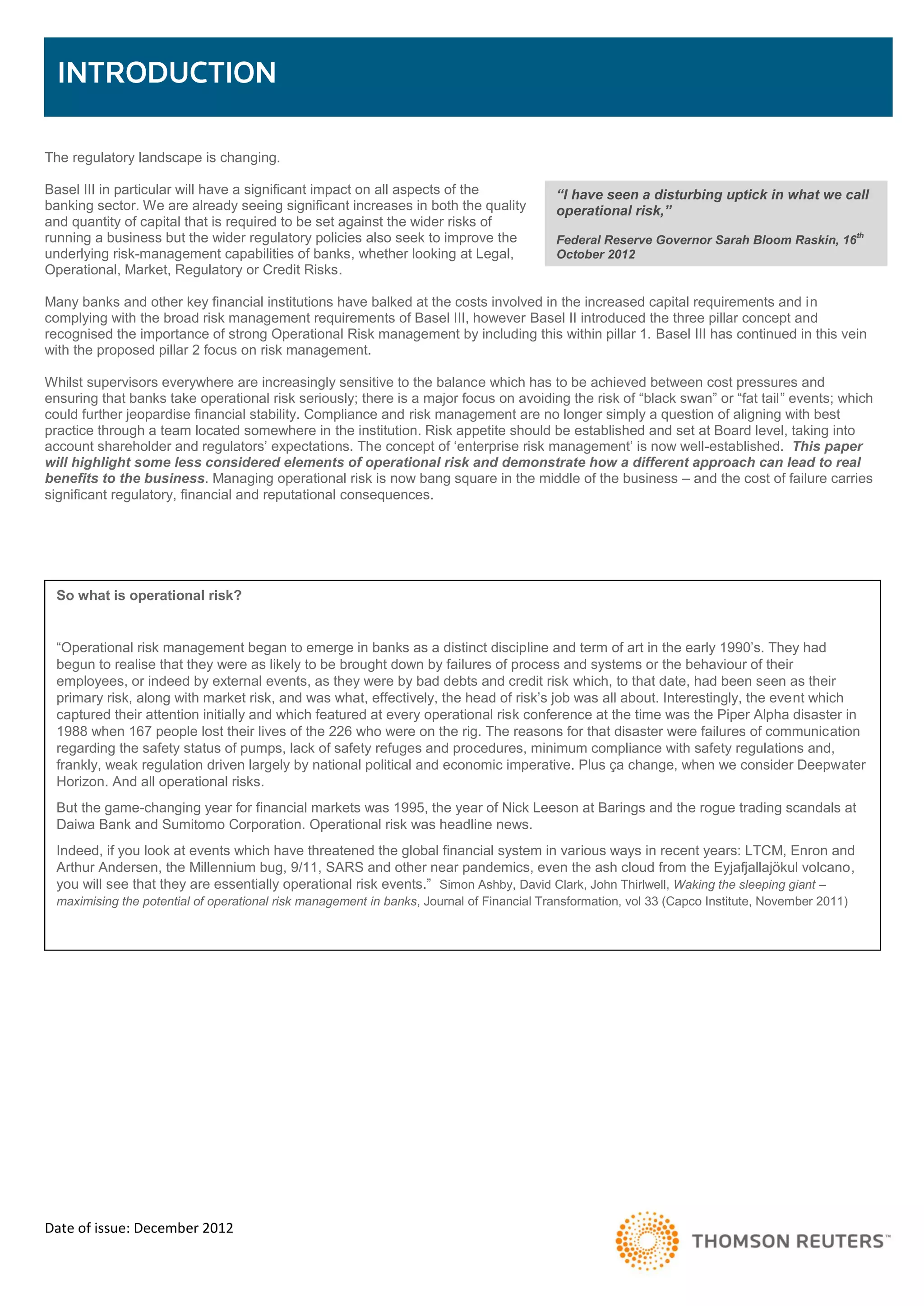 Operational risk-white-paper | PDF