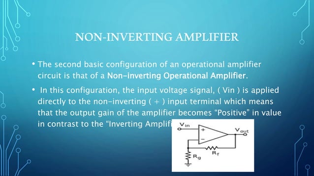 Operational amplifier | PPTX | Computer Networking | Computing