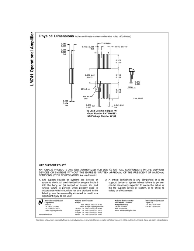 Data Sheet IC Operational amplifier | PDF