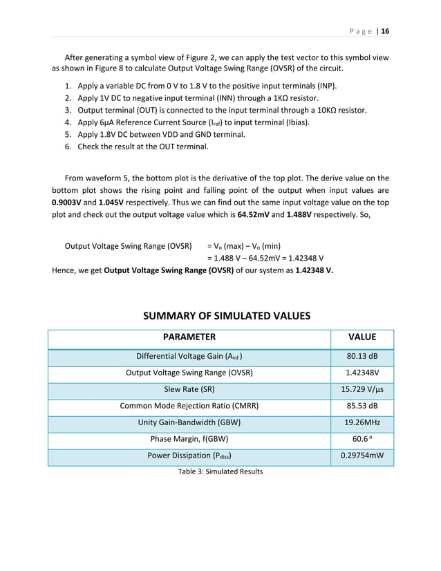 Operational Amplifier Design | DOCX