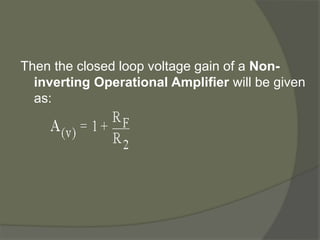 Operational amplifier part 01 | PPT