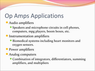 Operational amplifiers | PPT