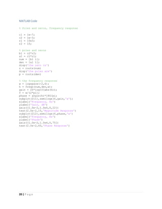 Operational Amplifiers with MATLAB | PDF