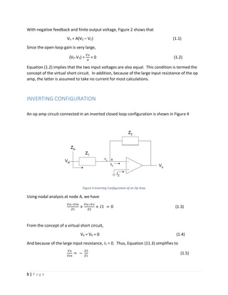 Operational Amplifiers with MATLAB | PDF