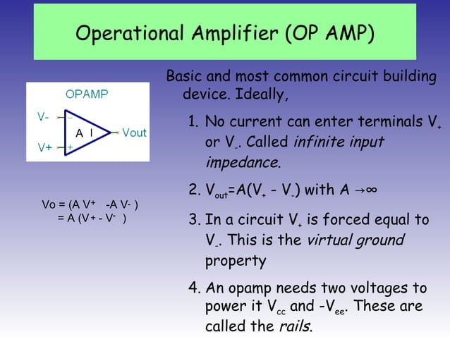 Operational Amplifier (OpAmp) | PPT