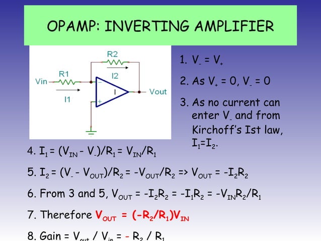 Operational Amplifier (OpAmp) | PPT
