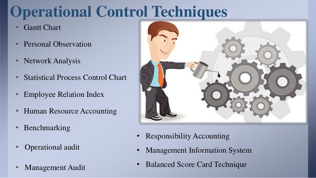 Operational And Financial Control Techniques Operational And Financial Control Techniques