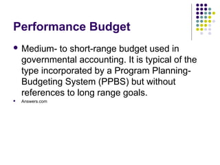 Operational budgeting | PPT