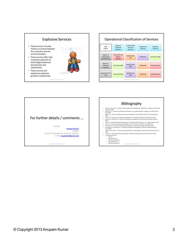 Operational classification of services | PDF
