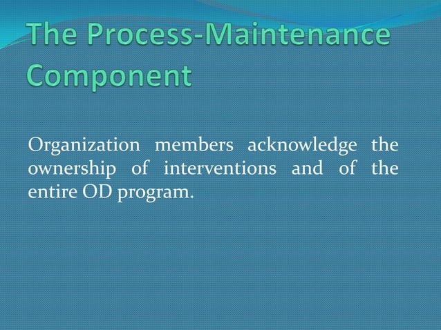Operational components of od | PPTX