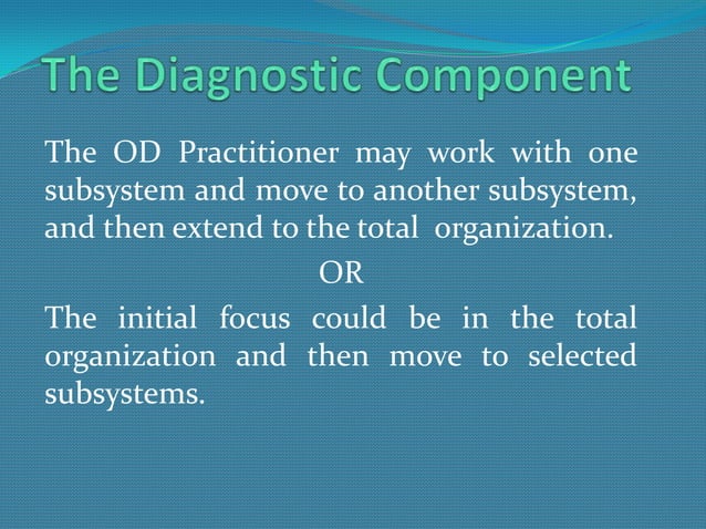 Operational components of od | PPTX