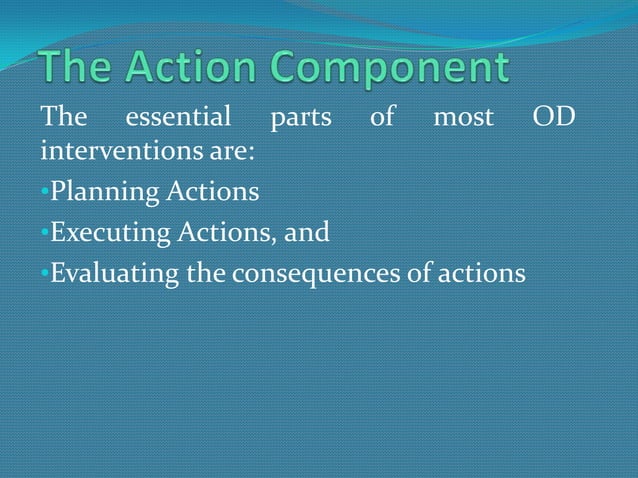 Operational components of od | PPTX