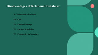 OPERATIONALs DATABASE in data analytics. | PPT