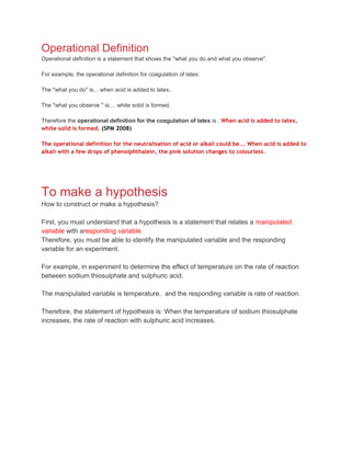 Operational definition | DOC