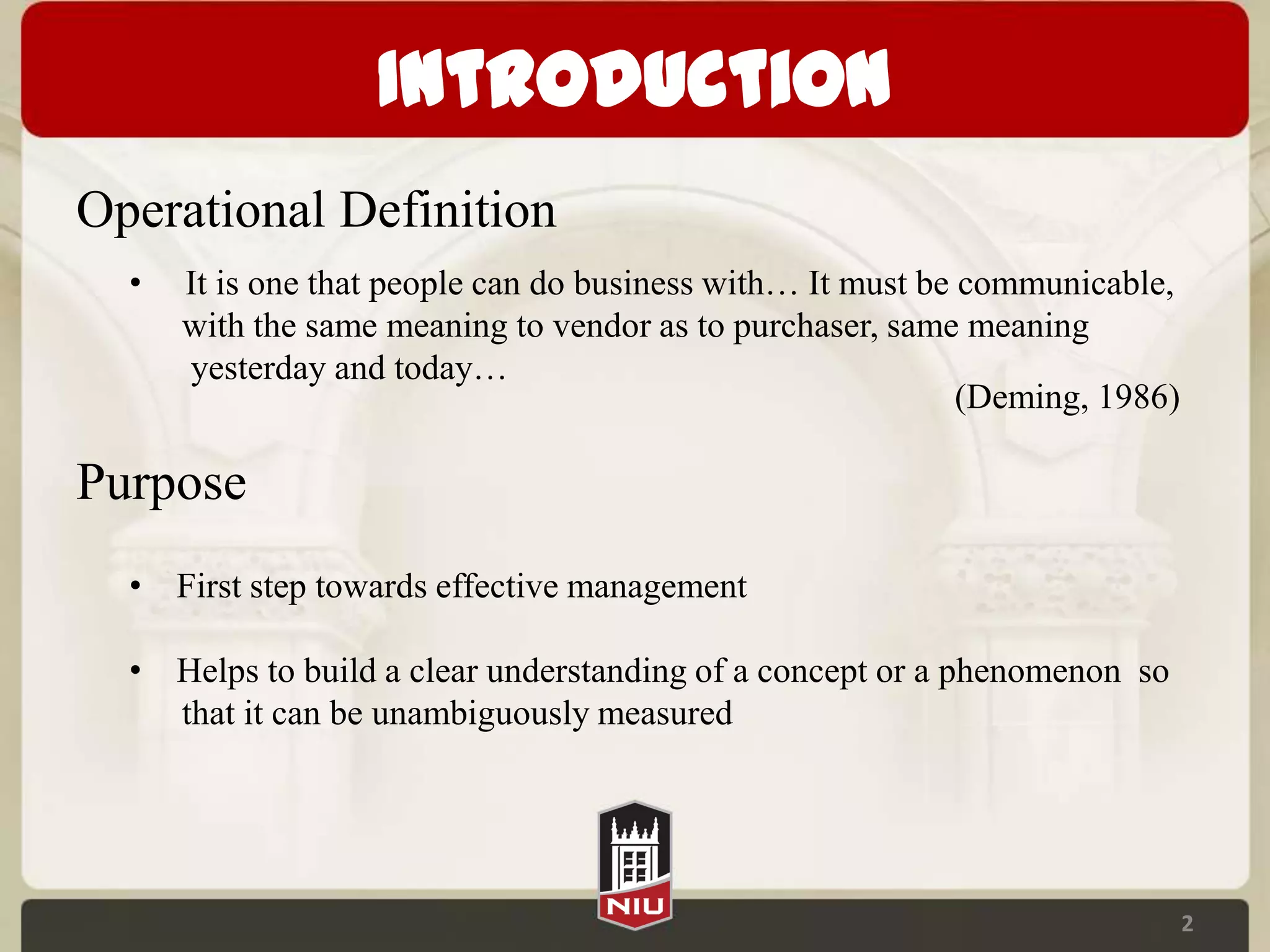 Lean Operational Definitions | PPTX