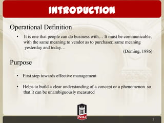 Lean Operational Definitions | PPT