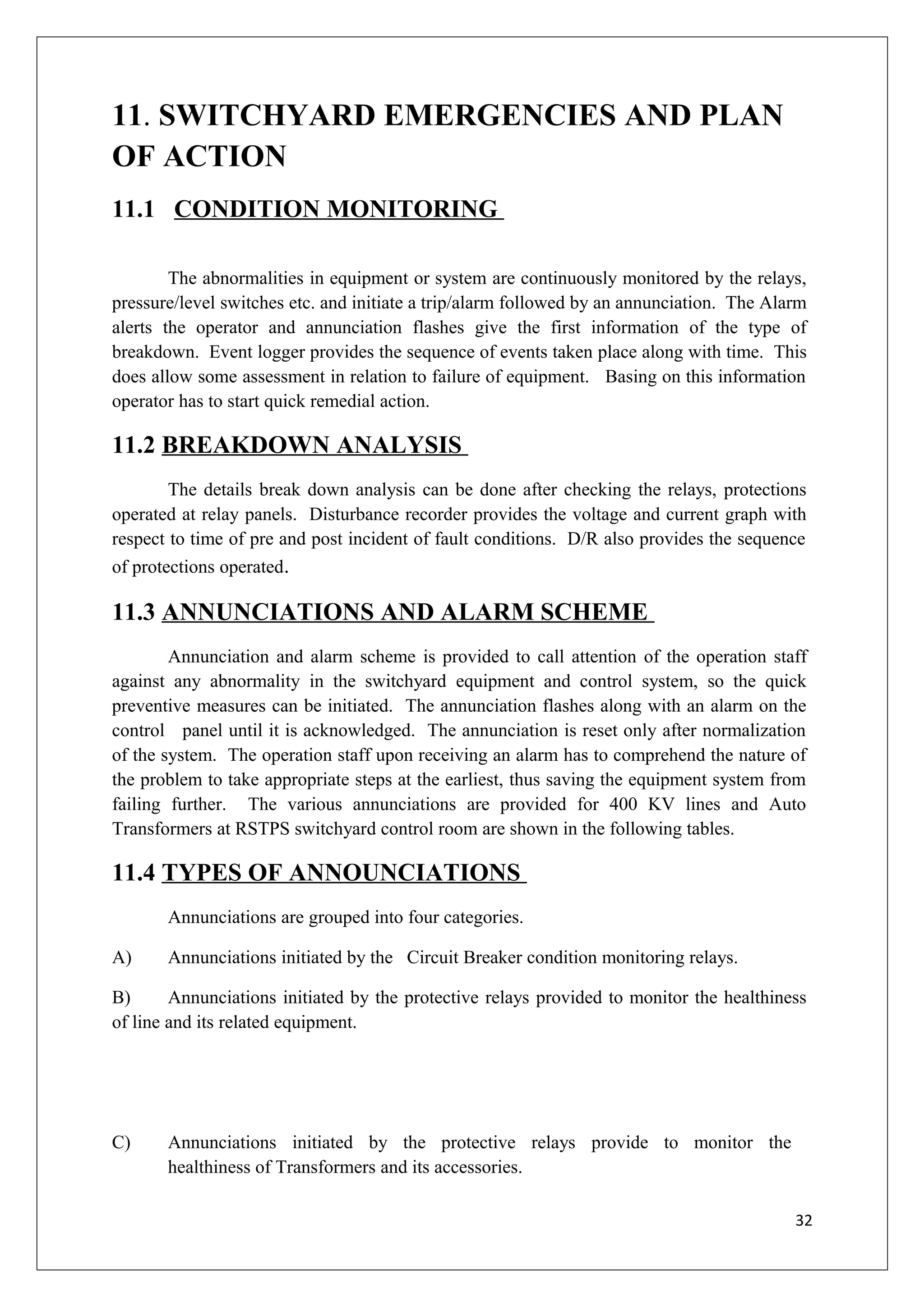 Operational description of 400kv switchyard NTPC Ramagundam RSTPS | DOC