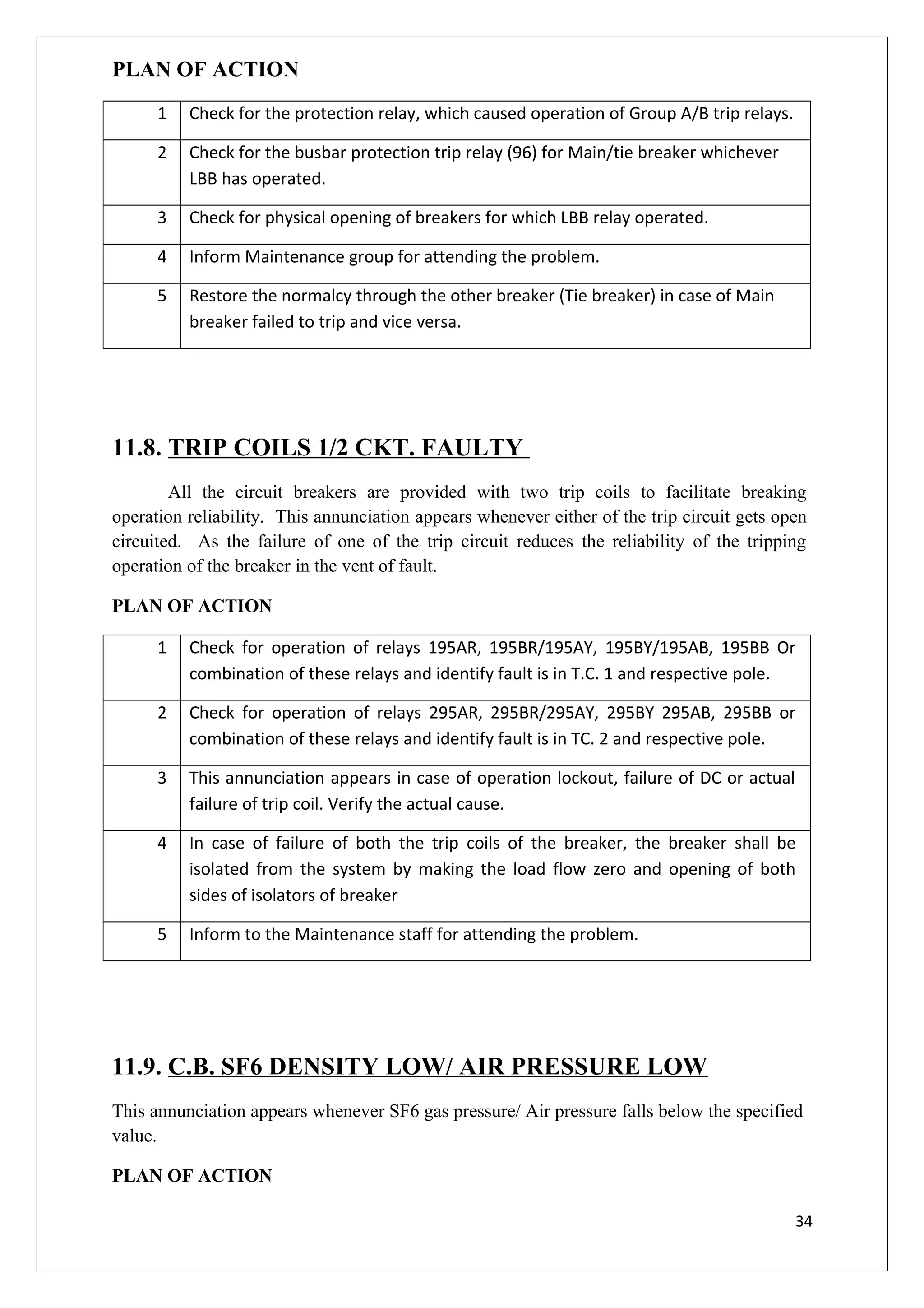 Operational description of 400kv switchyard NTPC Ramagundam RSTPS | DOC