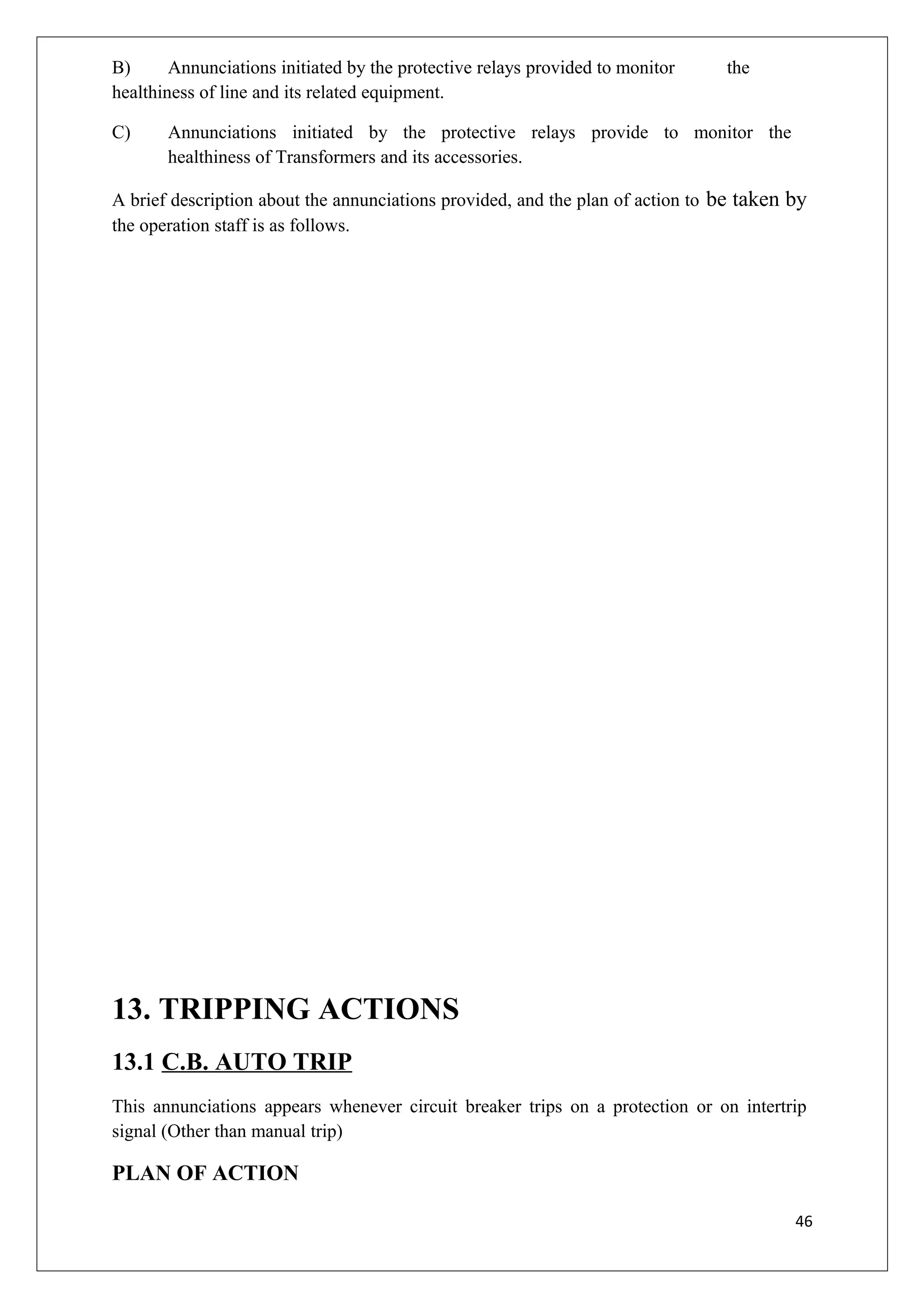 Operational description of 400kv switchyard NTPC Ramagundam RSTPS | DOC