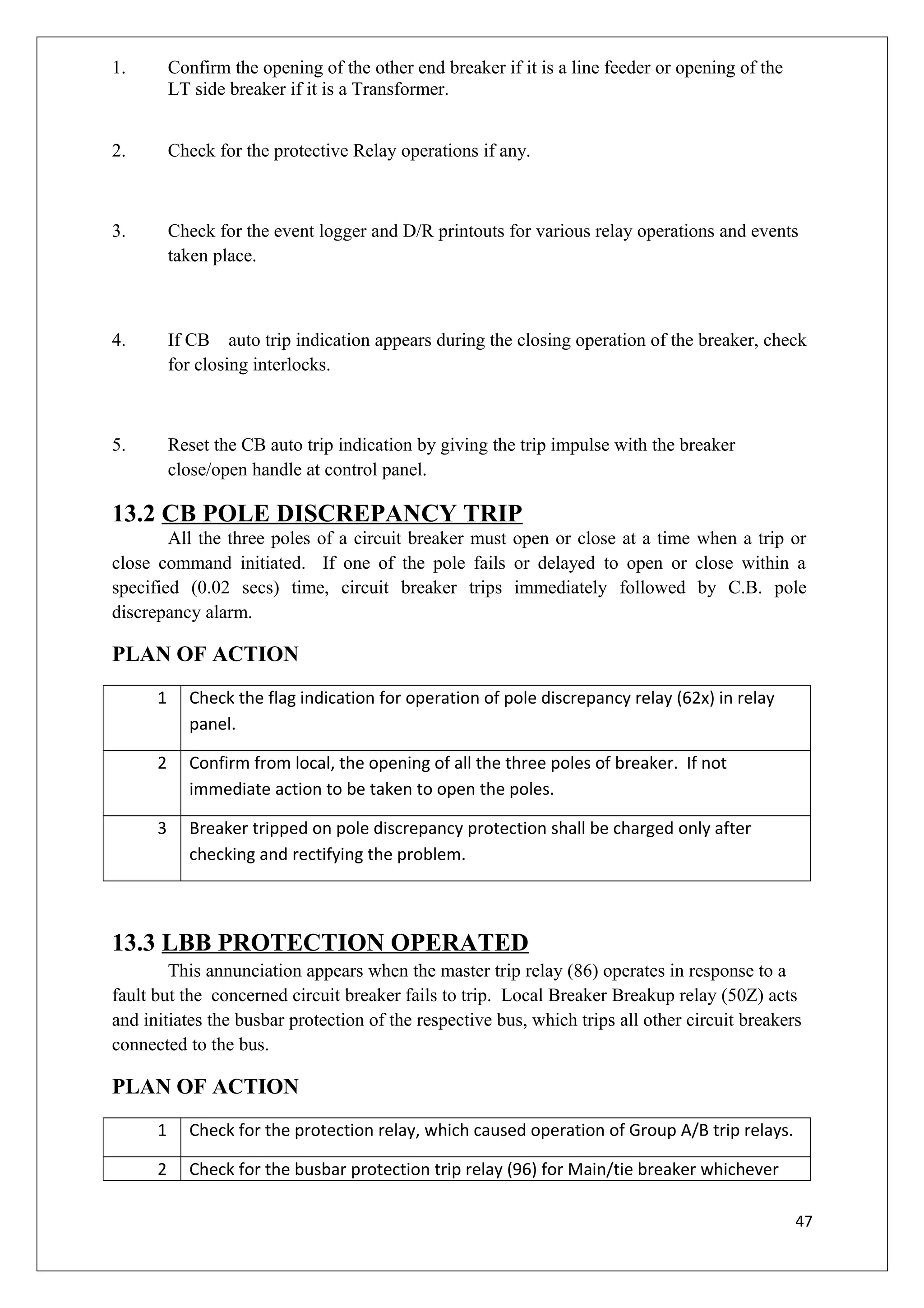 Operational description of 400kv switchyard NTPC Ramagundam RSTPS | DOC