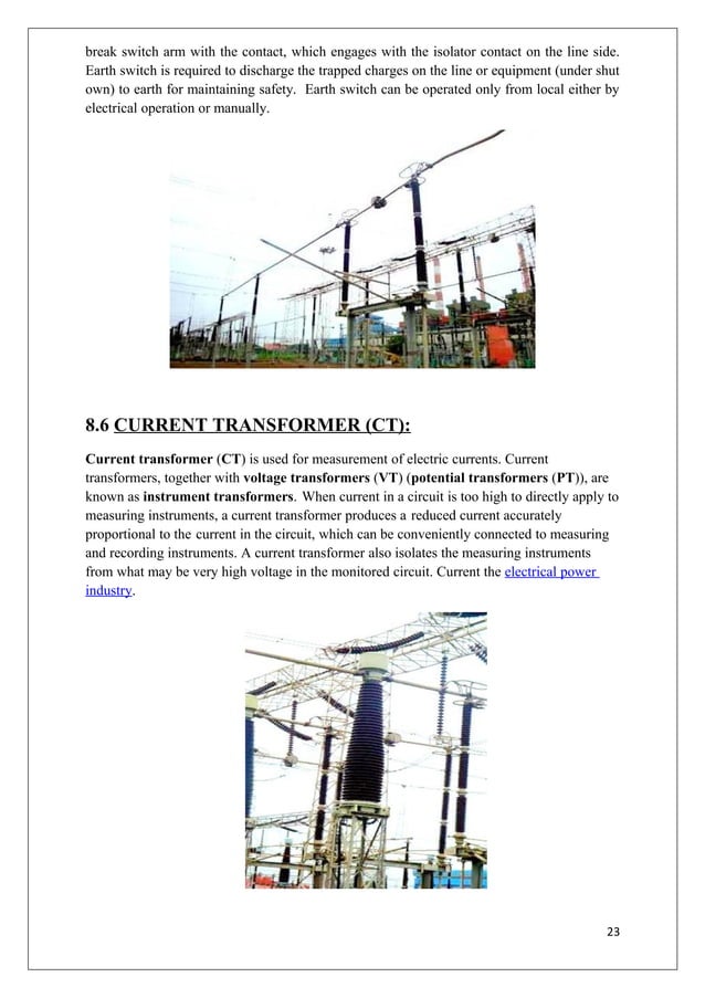 Operational description of 400kv switchyard NTPC Ramagundam RSTPS | DOC