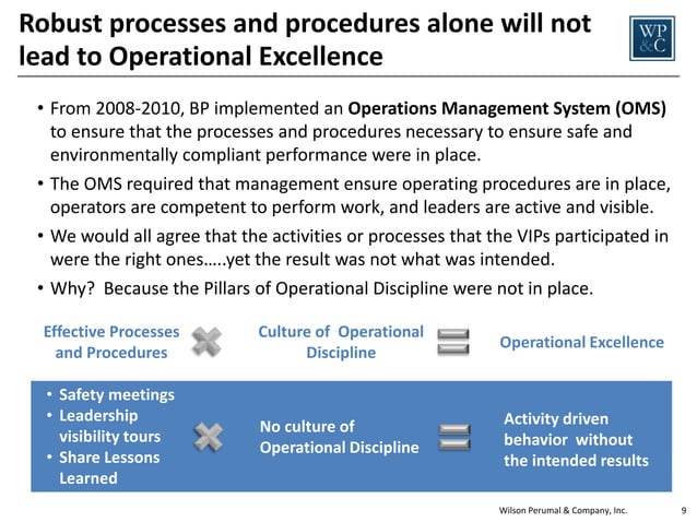 Operational Discipline - Deepwater Horizon Case Study | PPTX | Business ...
