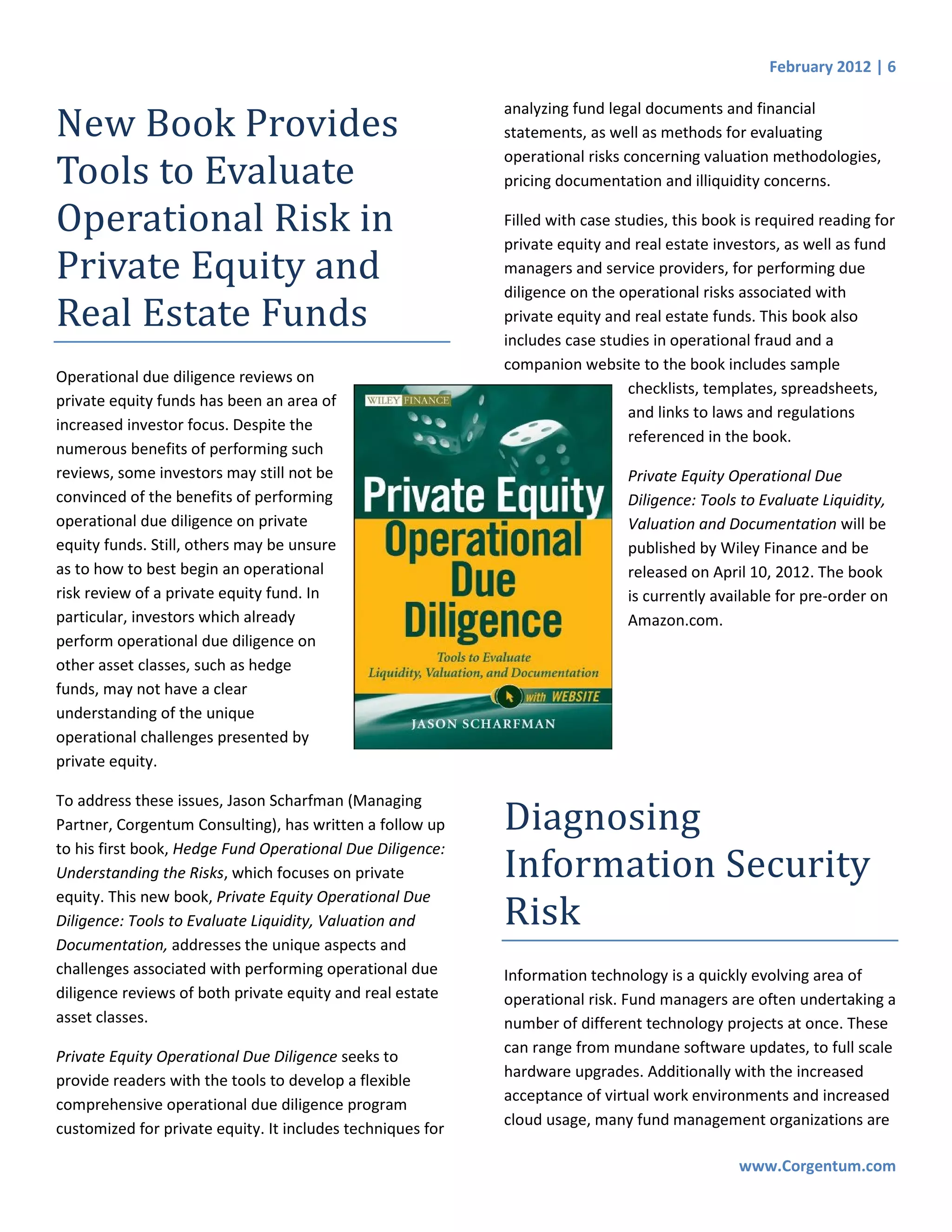 Operational due diligence_insights_corgentum_feb_2012 (2) | PDF