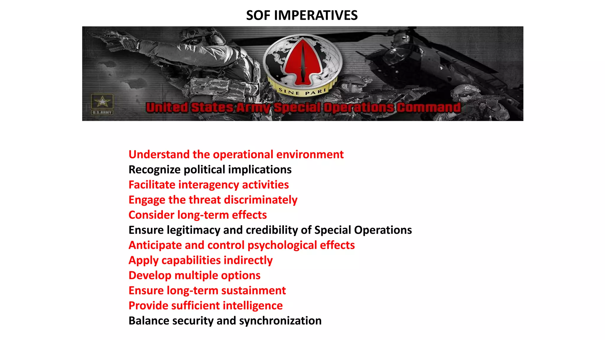 Understanding the Operational Environment | PPTX
