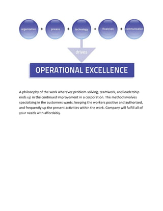 Operational excellence | PDF