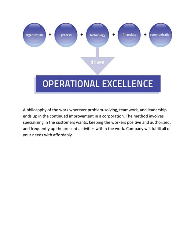 Operational excellence | PDF