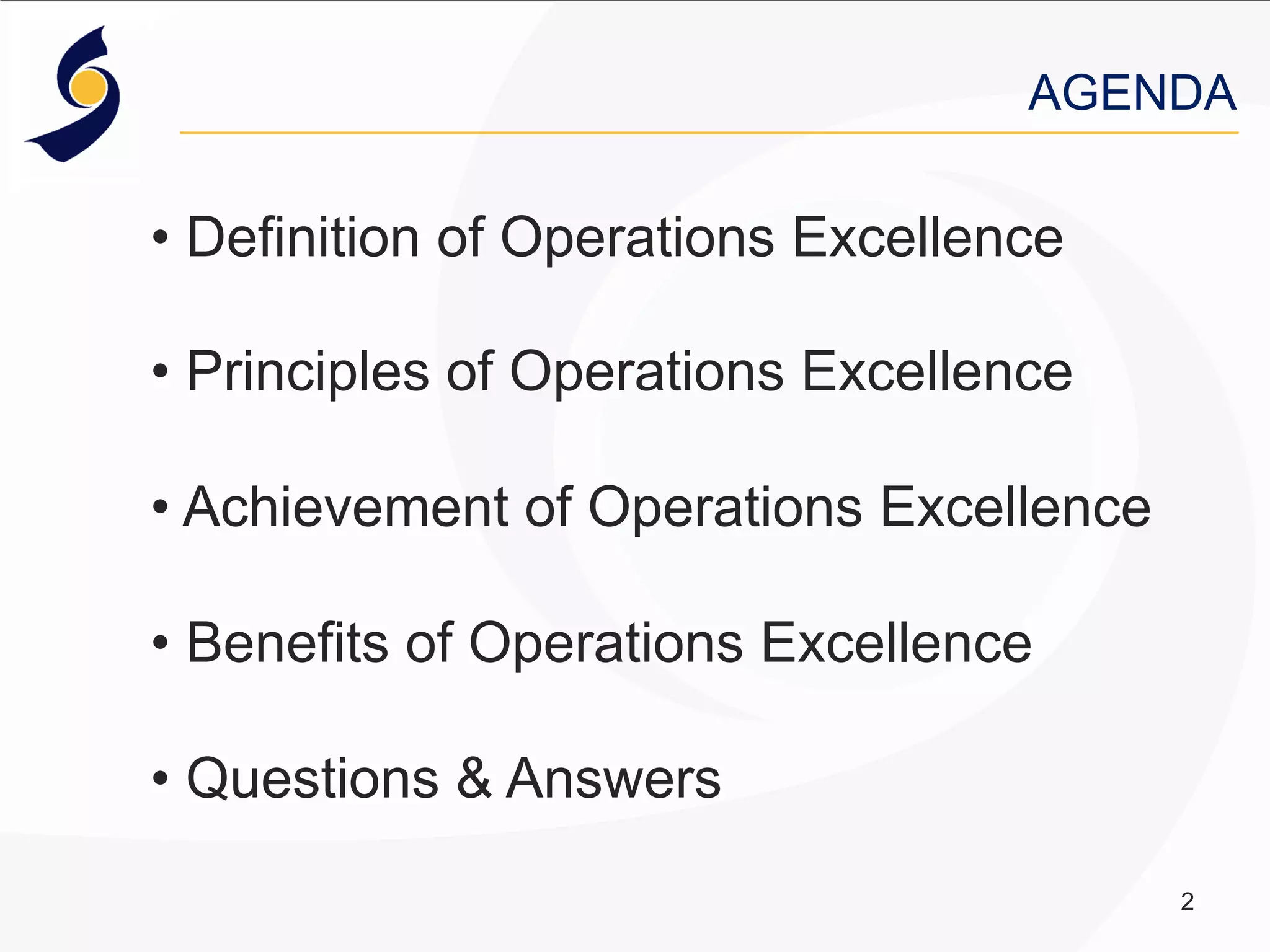 Operations excellence | PDF