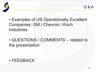 Operations excellence | PDF