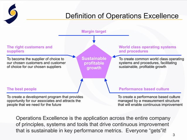 Operations excellence | PPT