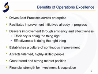 Operations excellence | PPT