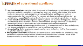 Operational Excellence Covering different techniques and benefits | PPTX