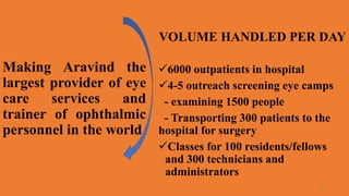 Operational excellence at Aravind eye care hospital | PPTX