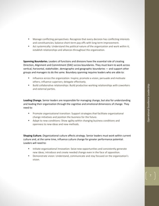 Operational Excellence Leadership | PDF | Business Administration ...