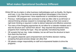 Operational Excellence | PDF