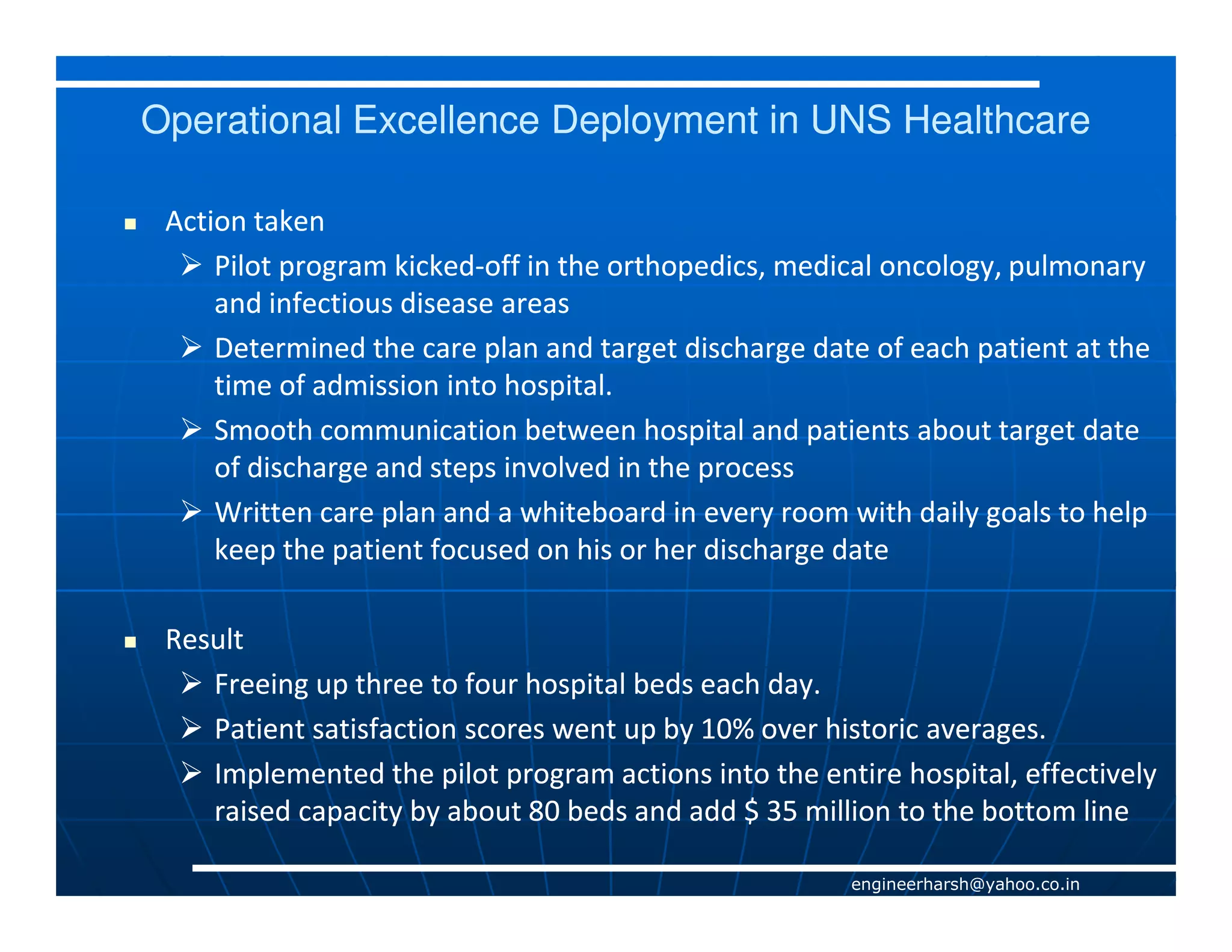 Operational excellence through lean & six sigma | PDF