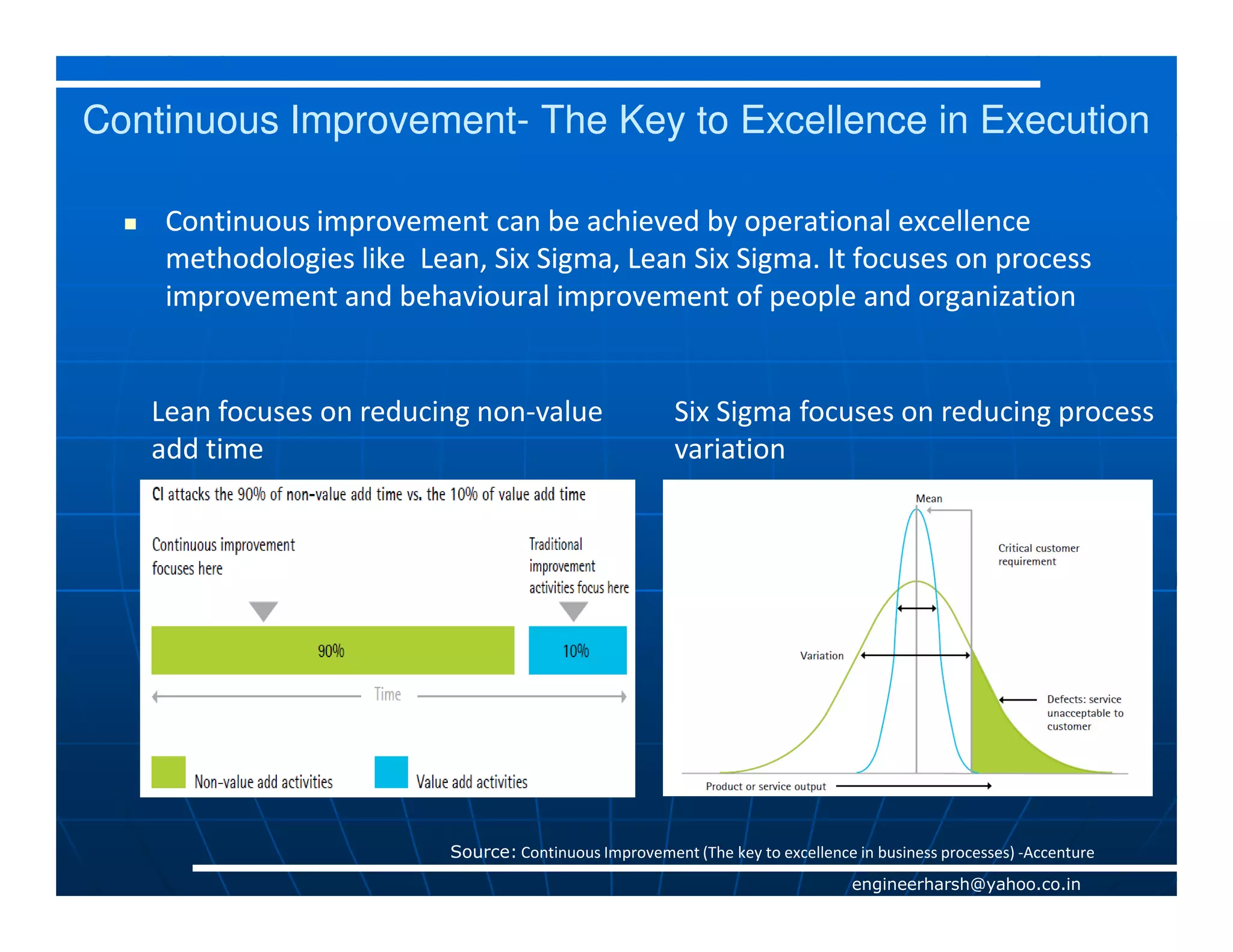 Operational excellence through lean & six sigma | PDF