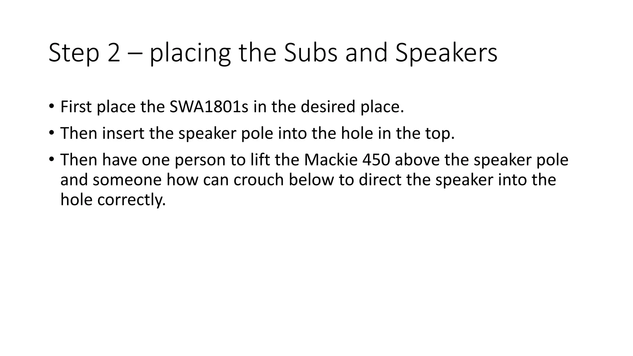 Operational guide - Sound Reinforcement | PPTX | Digital Audio ...