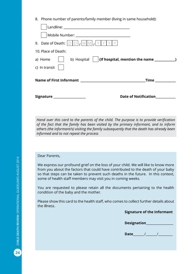 Operational guidelines child_death_review | PDF