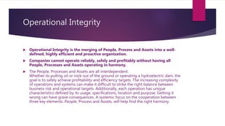 Operational integrity | PPTX | Business | Business and Finance