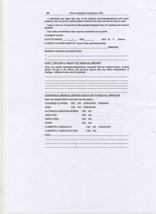 OPERATIONALIZATION OF THE REVISED MEDICAL EXAMINATION REPORT (FORM P3 ...