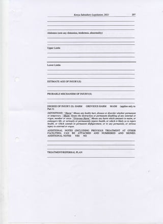 OPERATIONALIZATION OF THE REVISED MEDICAL EXAMINATION REPORT (FORM P3 ...