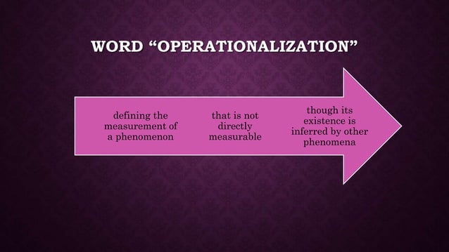 Operationalization of variables | PPTX
